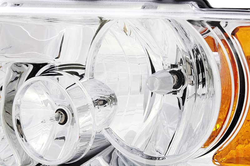For Ford Expedition Headlights Lamps Set 2003 2004 2005 2006 Halogen Driver and Passenger Side