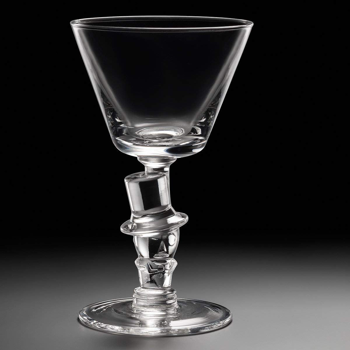 HISTORY COMPANY Knickerbocker Bar “Mr. Astor’s Top Hat” Original Martini Glass, 2-Piece Set (Gift Box Collection)