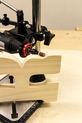 Milescraft 1097 ToolStand - Variable Speed Drill Press Stand (compatible with Dremel). Rotary Tool Not Included