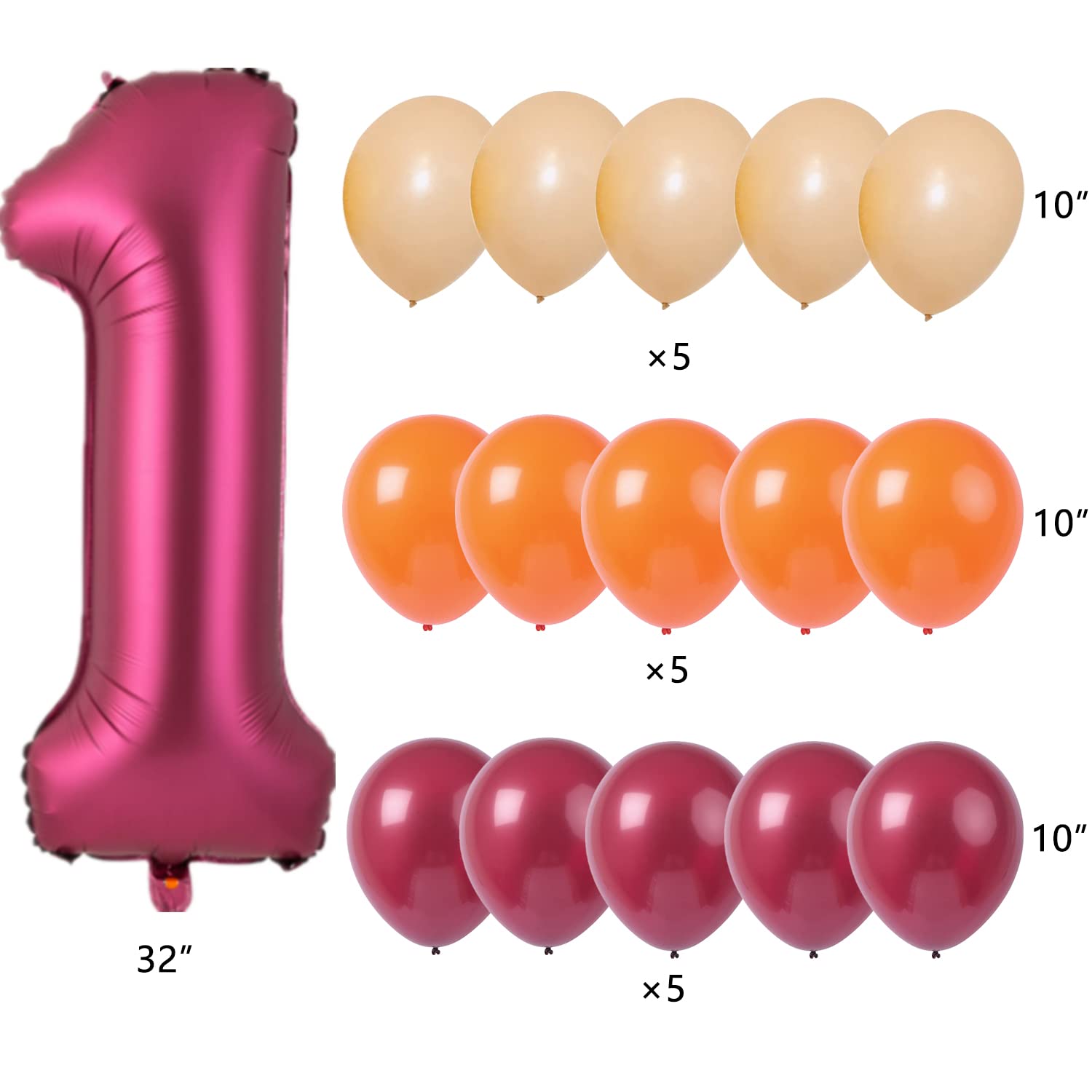 Gankbite Burgundy Pumpkin Fall 1st Birthday Party Girl One Cake Smash Burlap Banner Paper Tassel Balloon Fall Birthday Decorations