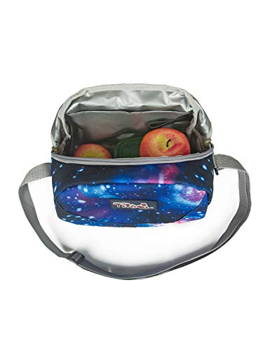 Tilami Rolling Backpack Laptop 18 inch with Lunch Bag, Galaxy