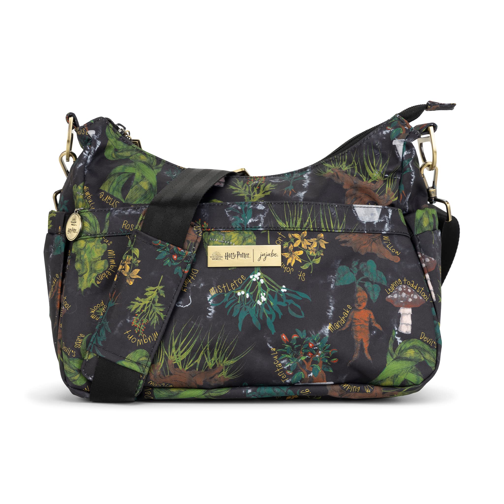 JuJuBe | HoboBe Embroidered Jade Diaper Bag for Mom, Great Mother’s Day Gift Idea | Harry Potter Herbology