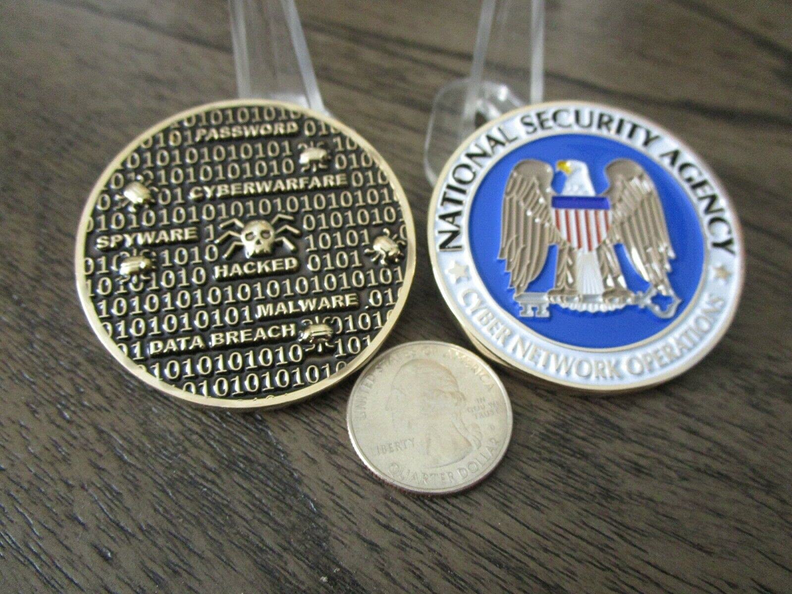 Oneworldtreasures National Security Agency Cyber Network Operations NSA CNO SIGINT Challenge Coin