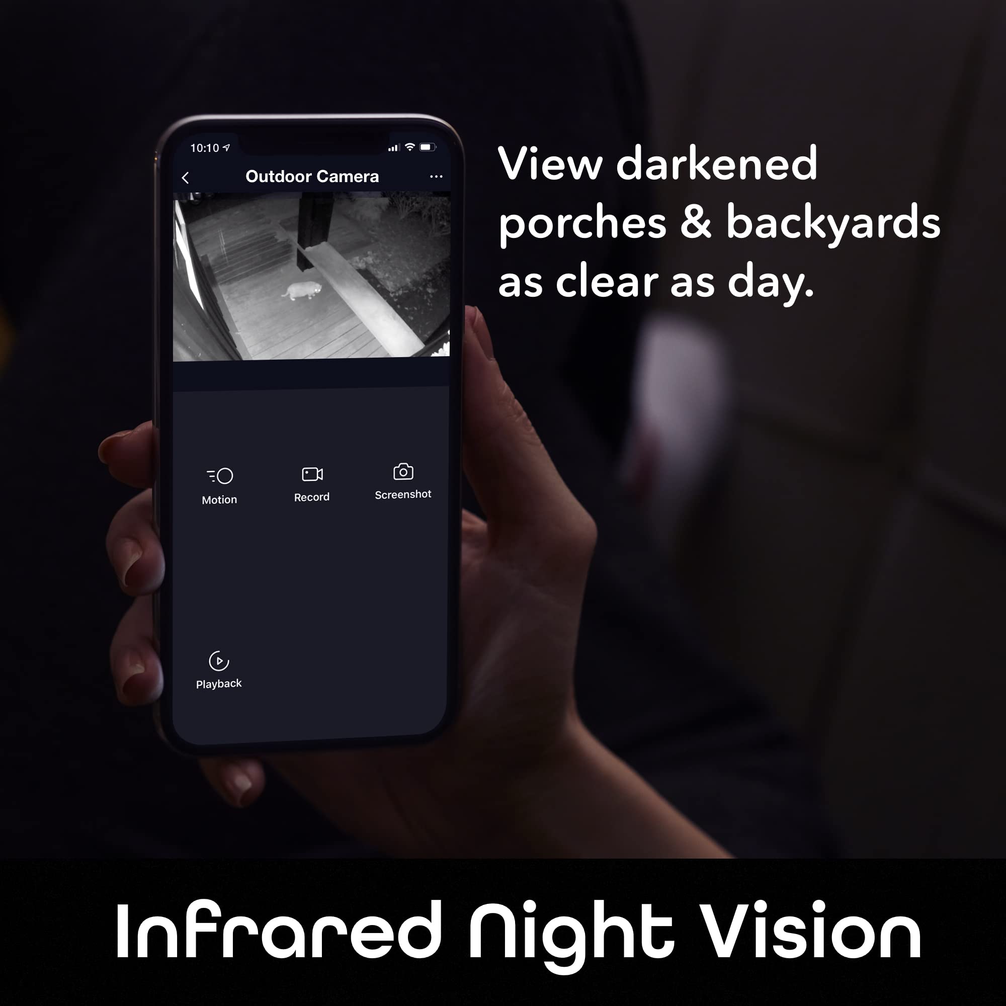 Geeni HD Hawk 2 1080p Outdoor Security Camera, IP66 Weatherproof WiFi Surveillance with Night Vision and Motion Detection, Compatible with Alexa and Google Home, No Hub Required (Black)