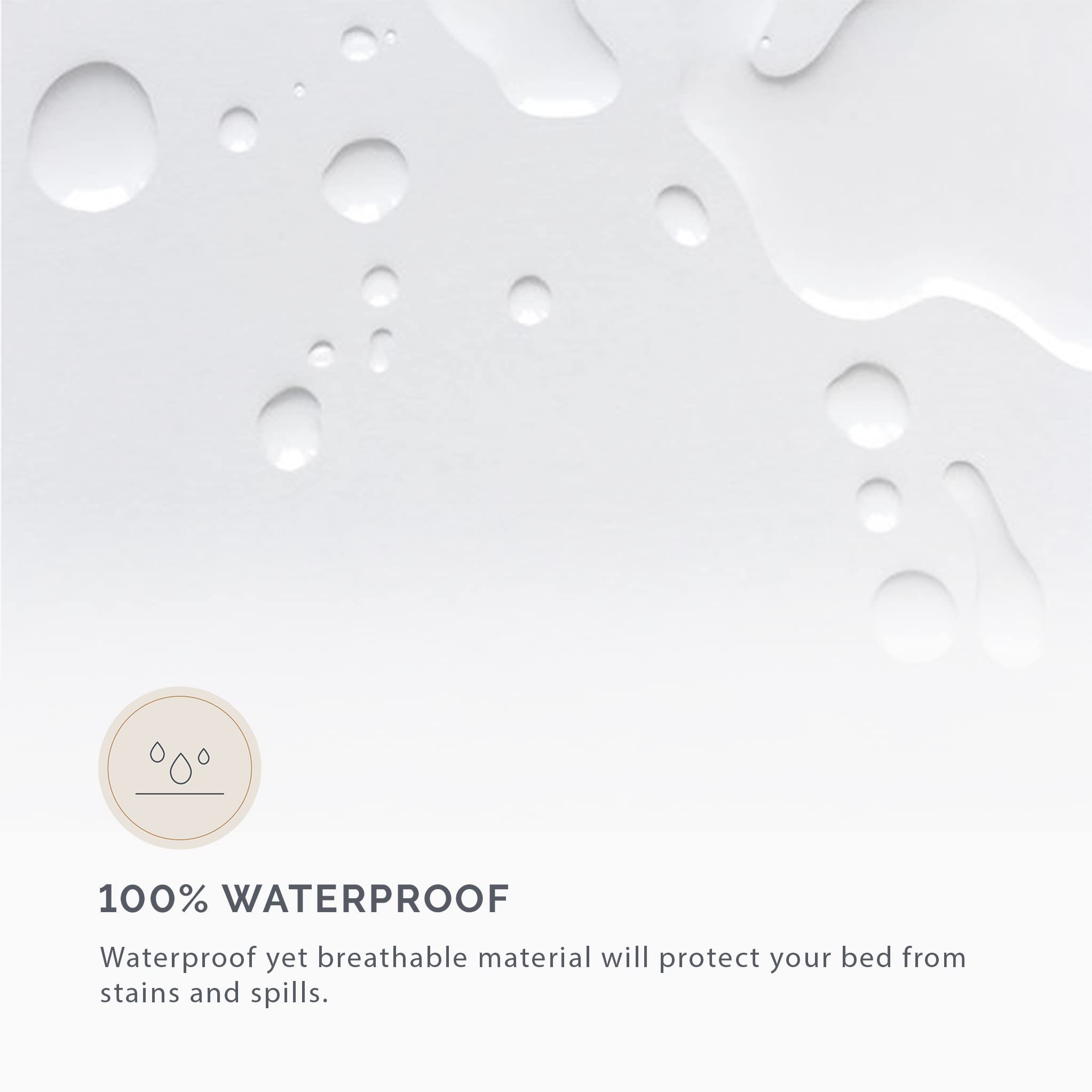Natemia Waterproof Baby Crib Mattress Protector, Ultra-Soft 100% Cotton-Top Fitted Mattress Pad, 52βx28β