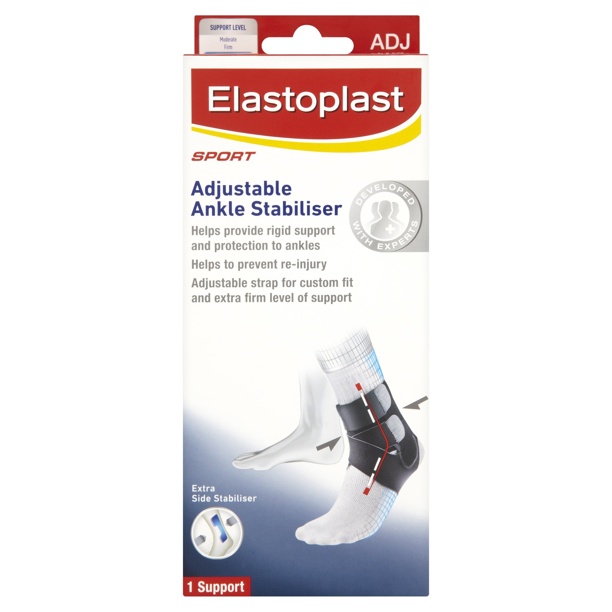 Elastoplast Sport Adjustable Ankle Stabiliser Extra Firm Support