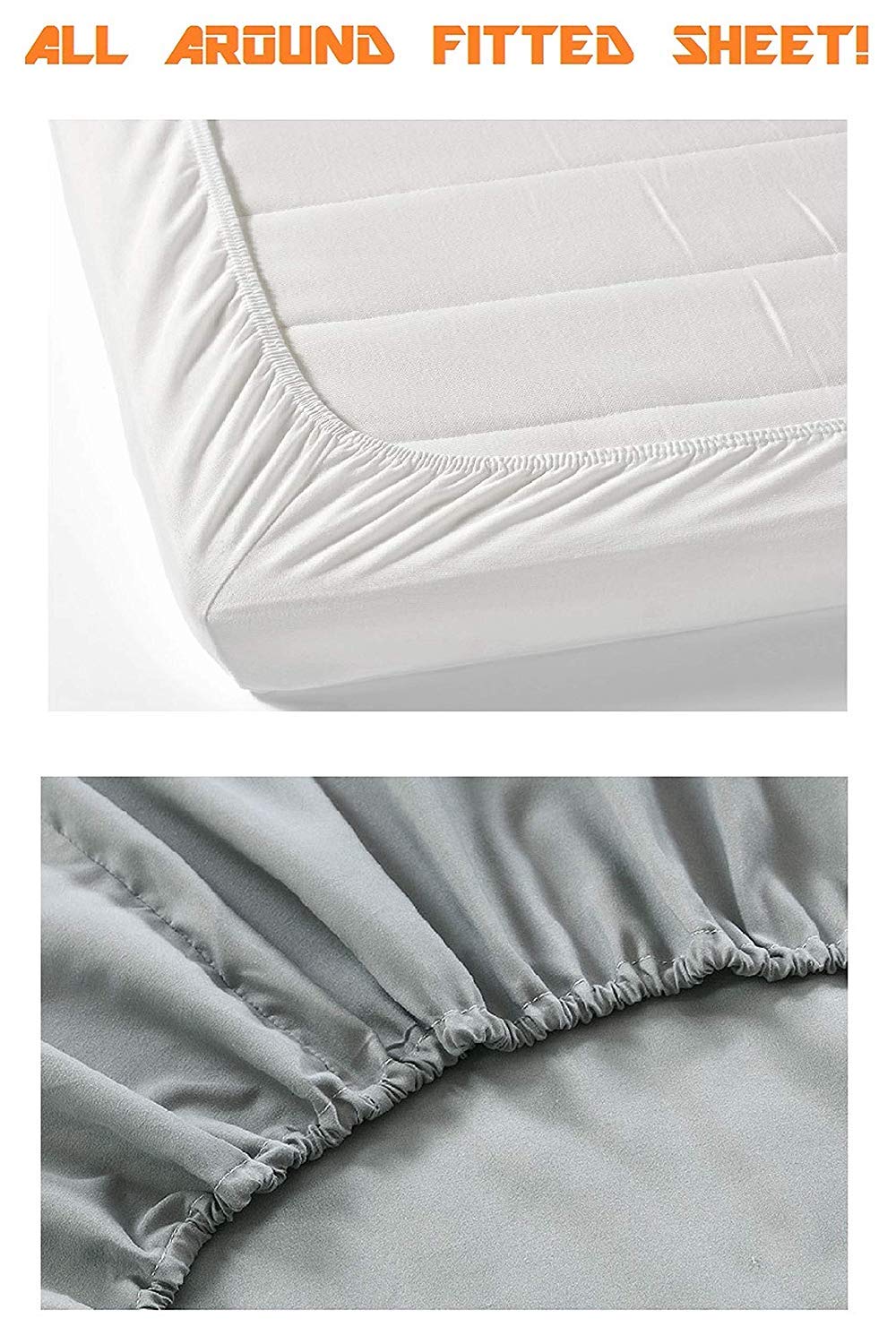 Elegant Comfort Luxurious Soft 1500 Premier Hotel Quality 4-Piece Bed Sheet Set Wrinkle and Fade Resistant Bedding Set, Deep Pocket up to 16inch, Full, Sage/Green