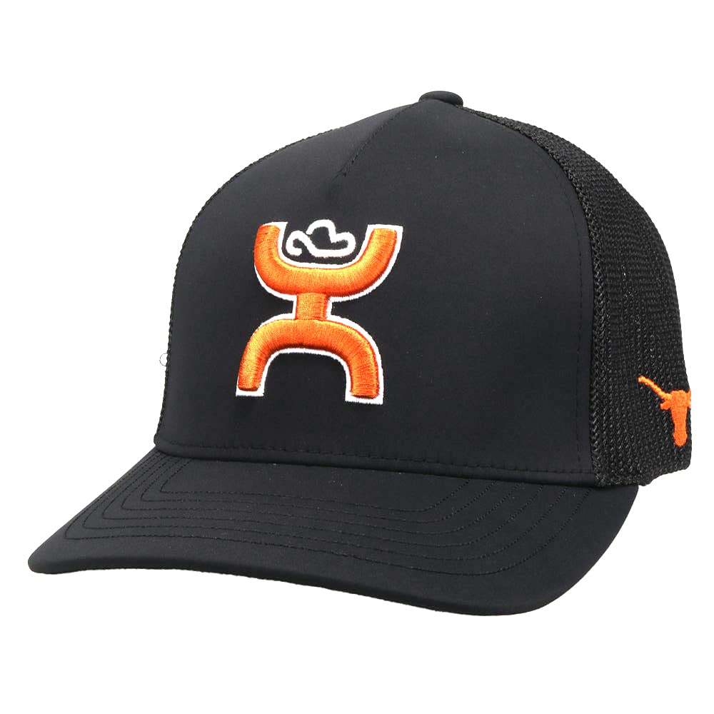 HOOEY Men's University of Texas Officially Licensed Collegiate Flexfit Hat (Large/X-Large - 7156BK-02)