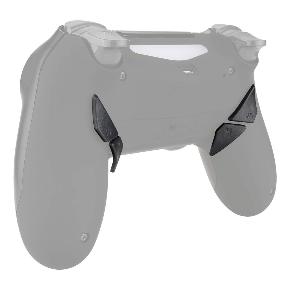 eXtremeRate Replacement Ergonomic Back Buttons, K1 K2 K3 K4 Paddles for PS4 Controller Dawn Remap Kit (Only fits with eXtremeRate Remap Kit)