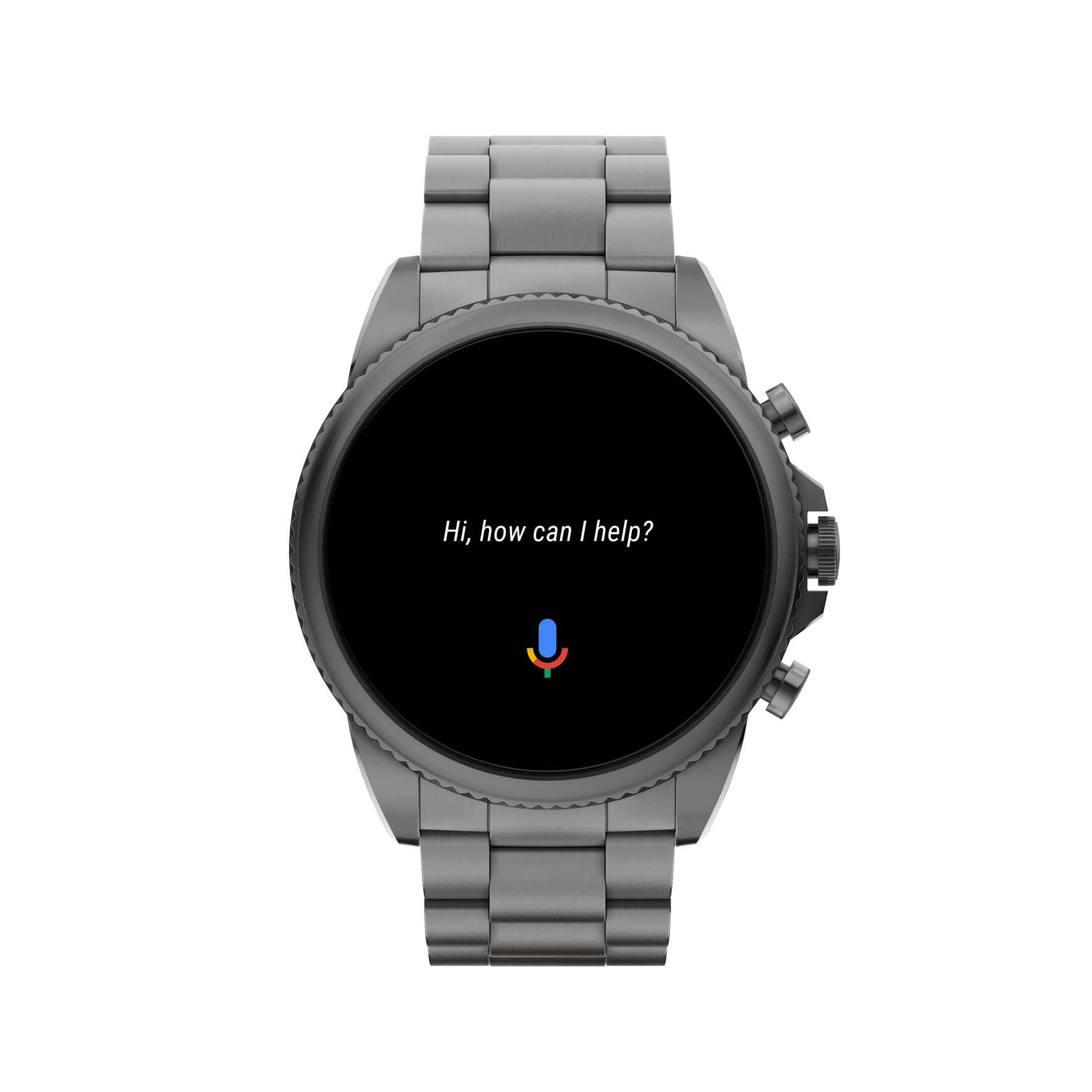 Fossil Gen 6 Smartwatch (Model: FTW4059V) Unisex 22mm Silicone Interchangeable Watch Band Strap, Color: Black (Model: S221430)