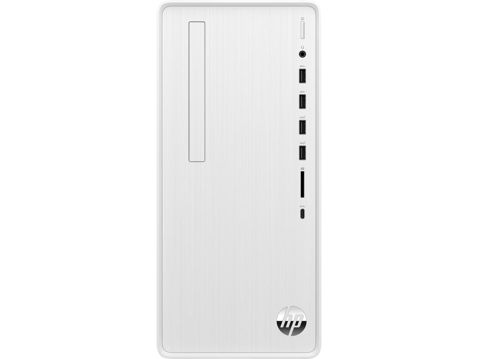 HP Pavilion TP01 Desktop Computer - 12th Generation Intel Core i5-12400F 6-Core up to 4.40 GHz Processor, 64GB DDR4 RAM, 512GB PCIe SSD + 12TB HDD, AMD Radeon RX 550 Graphics, Windows 11 Pro, White
