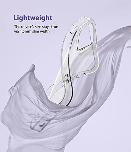 Ringke Air Shoulder Strap Compatible with iPhone 12 Case, Crossbody Neck Lanyard with Clear TPU Silicone Phone Cover for 6.1-inch (2020) - Clear