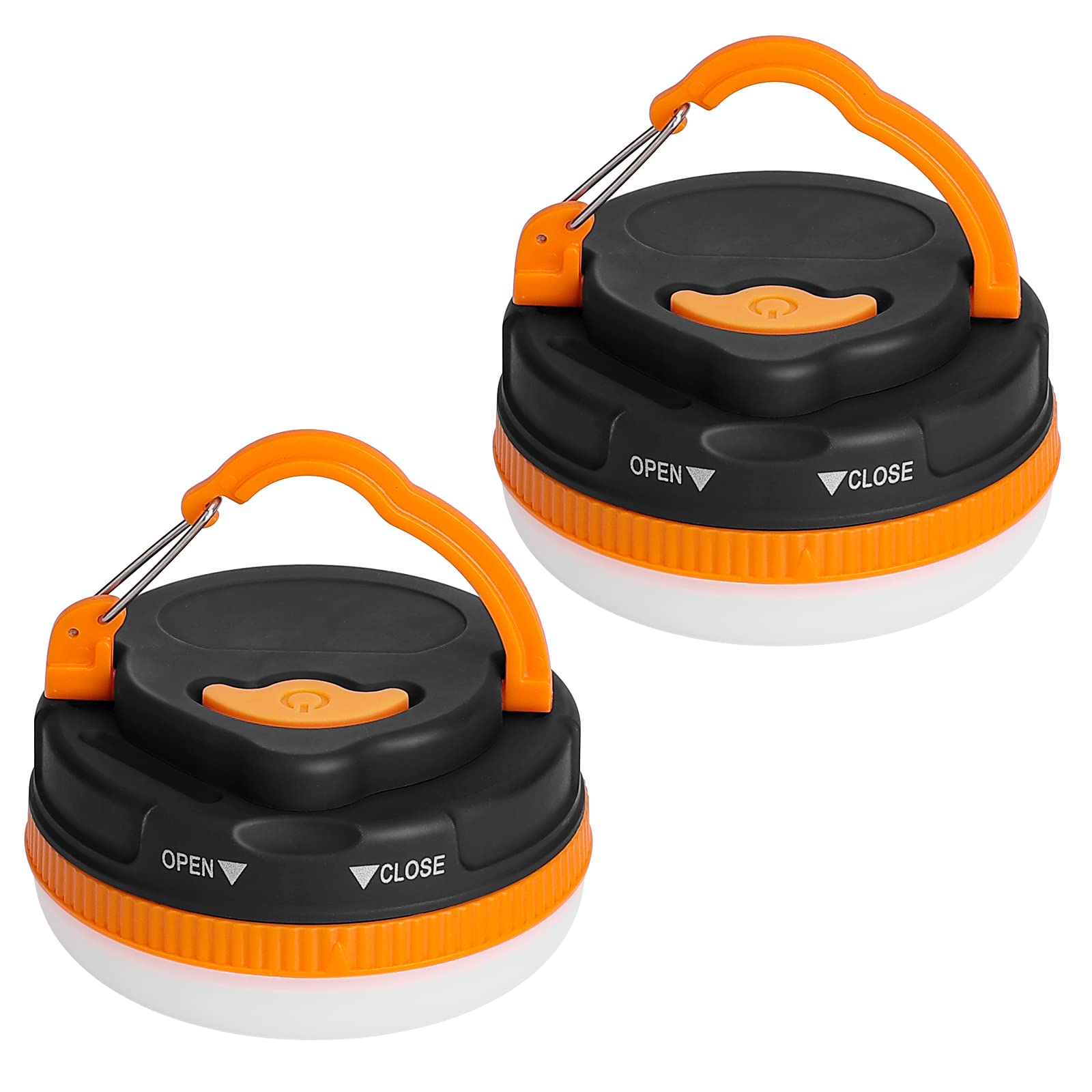 Yizhet 2 Pack LED Camping Lantern, USB Rechargeable Camping Lamp Flashlights & Power Bank, Camping Light with Magnetic Base 3 Modes Waterproof Portable Outdoor Tent Light for Hiking Fishing Camping