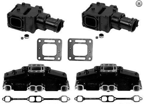 FASWORX Complete Exhaust Manifold Set for Mercury Mercruiser 5.0L, 5.7L, 305, 350 1983-2001