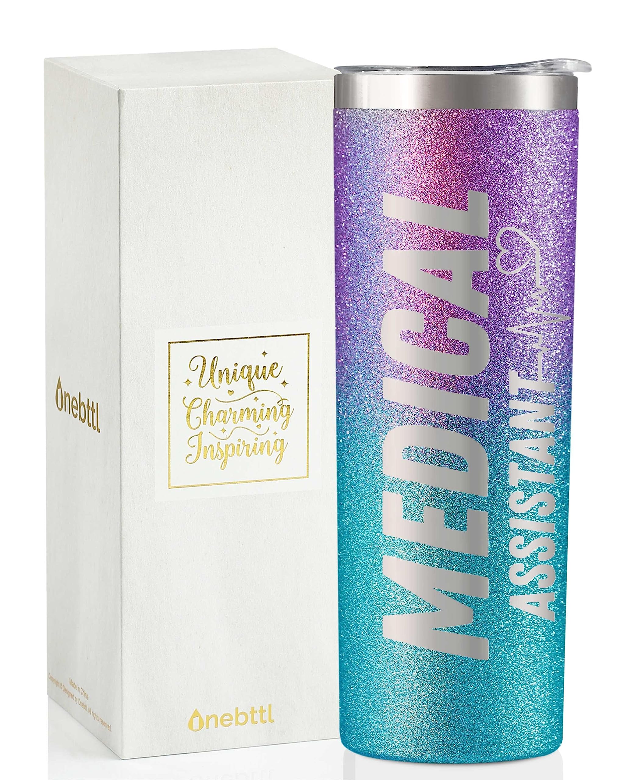 Onebttl Medical Assistant Gifts for Wowen, Gifts for Medical Assistant on Medical Assistant Week, Birthday and Christmas, 20oz Insulated Stainless Steel Tumbler - Medical Assistant