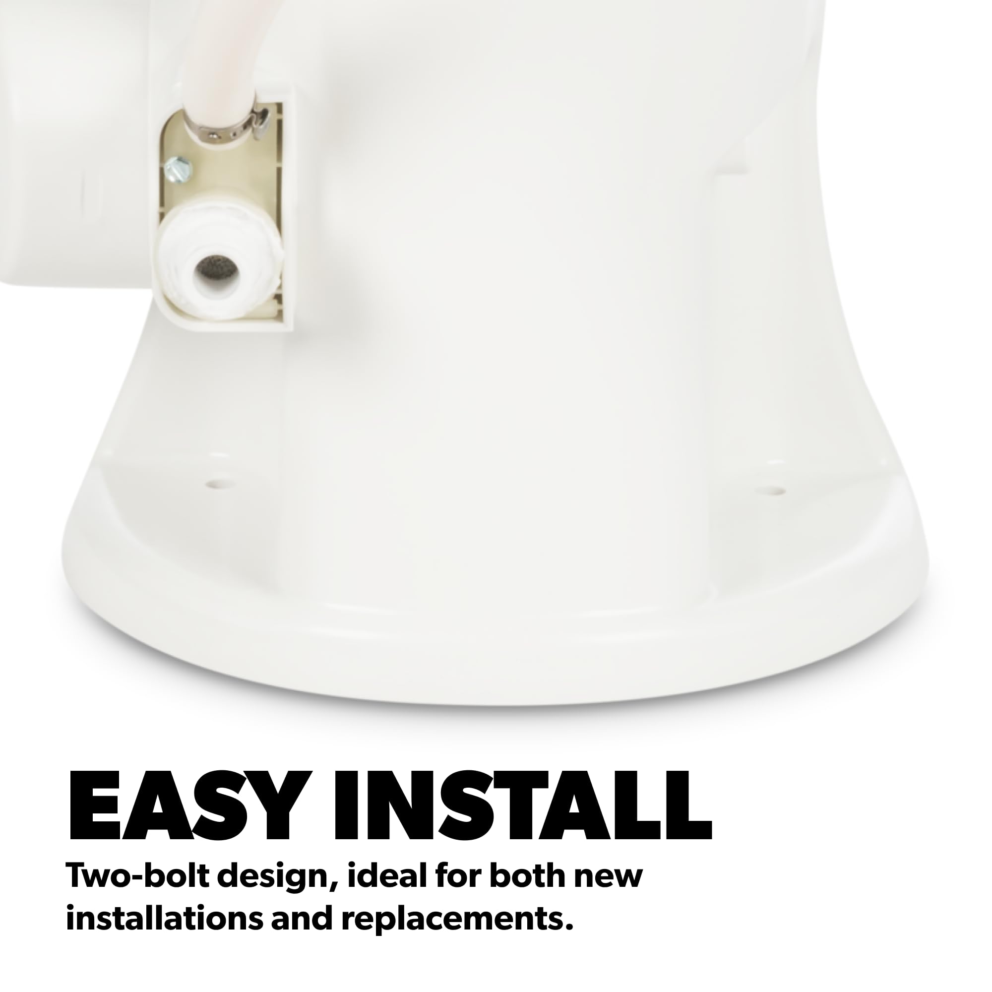 Dometic 302310033 310 Series Standard Height Toilet 19.75" Height, Slow Close Wood Seat, Bone