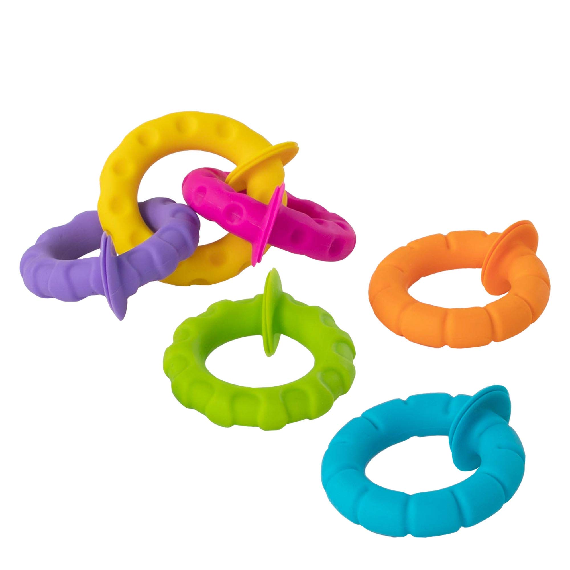 Fat Brain Toys Ringlets - pipSquigz Ringlets teether Baby Toys & Gifts for Ages 1 to 7