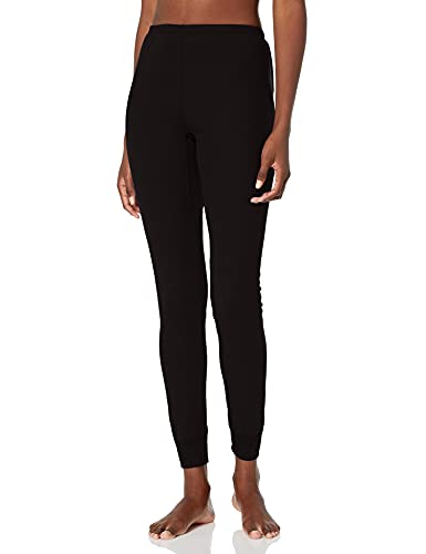 Fruit of the Loom Women's Micro Waffle Thermal Bottom, Medium, Black