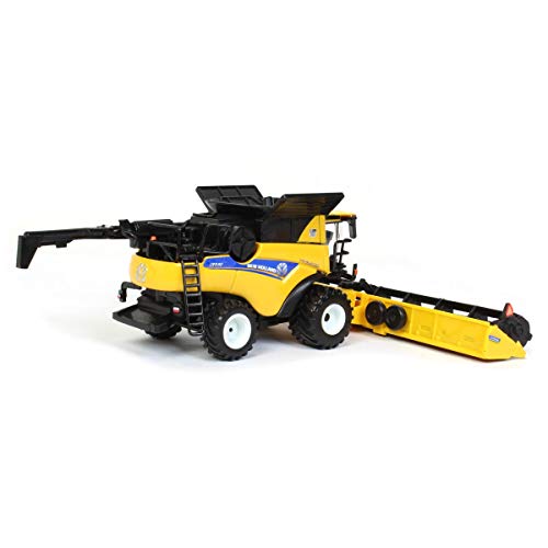 ERTL 1/64 New Holland CR9.90 Combine with Corn & Draper Heads, Prestige Series 13958
