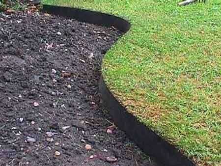 TABOR TOOLS Terrace Board, Landscape Edging Coil, Grass Barrier, Bender Board, Garden Liner, 1/10" = 0.1" Inch Thickness, 5 Inch High. ES33. (Brown, 20 FT)