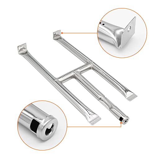 TAILGRILLER Burner Tube Set for Blackstone 22 Inch Table Top Griddle, Set of 2 Stainless Steel Grill Burner Tubes with Screws