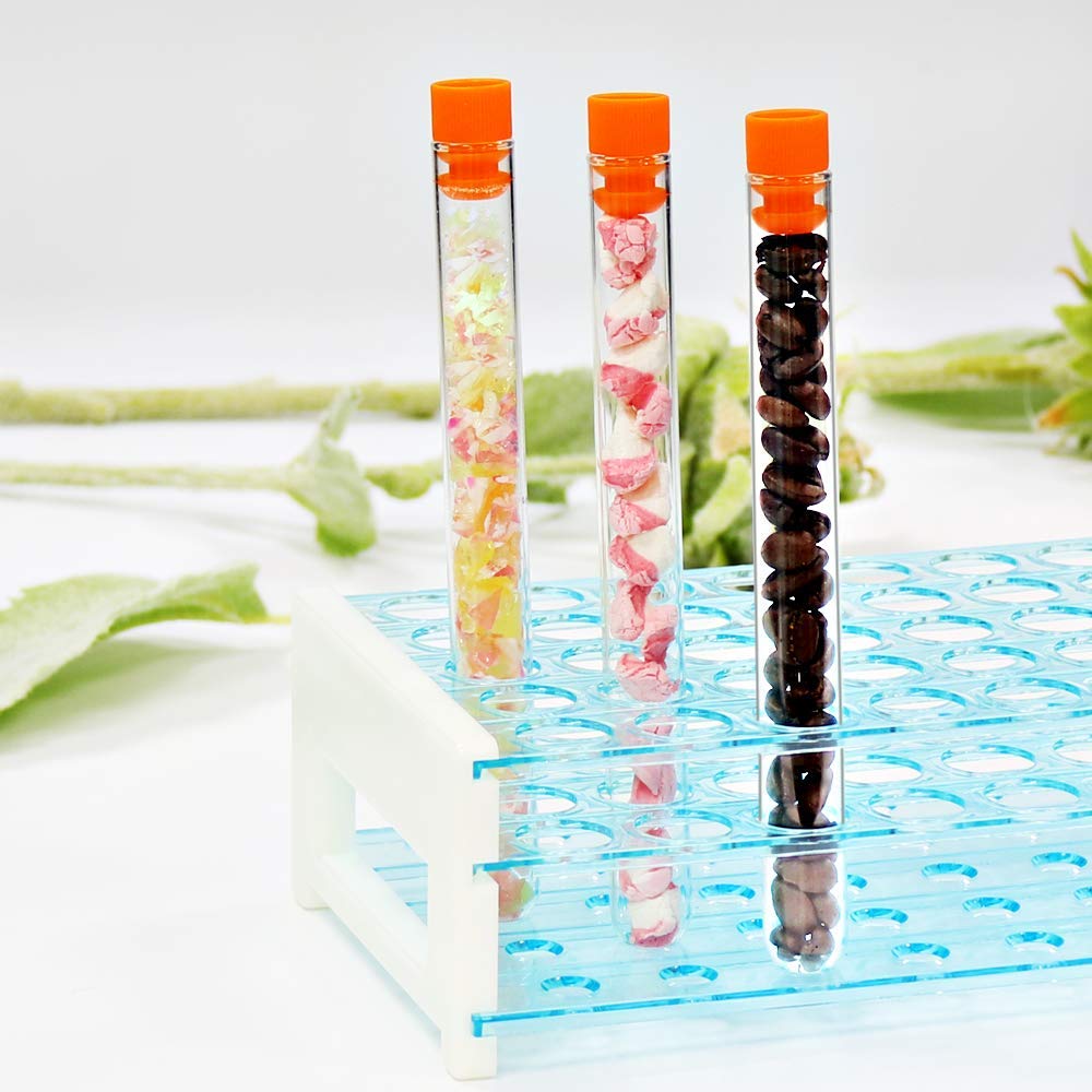 ULAB Scientific Glass Test Tubes with Autoclavable Caps, Vol.10ml, 16x100mm, Medium Borosilicate Glass Material, Pack of 20, UTT1009