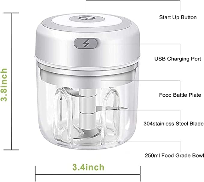 Electric Mini Food Chopper Small Food Processor with Spoon and Brush,Used for Onion Garlic Pepper Vegetable Meat Mincer/Grinder/Puree Food (pink)
