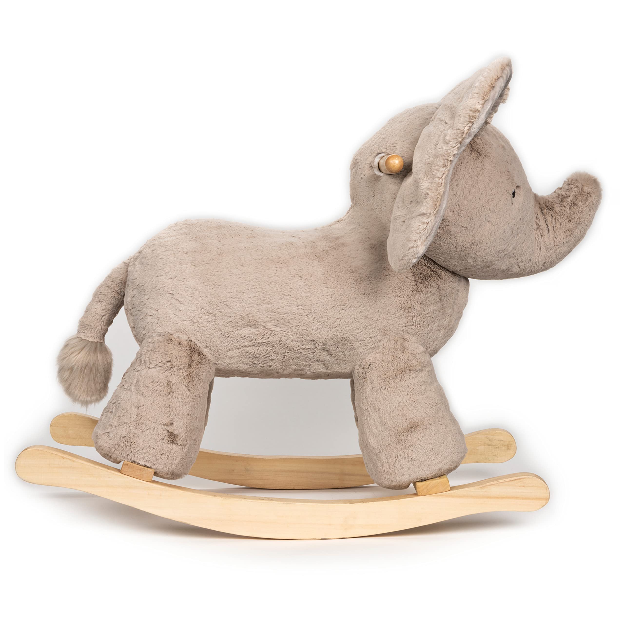 GUND Baby Lamb Rocker with Wooden Base Plush Stuffed Animal Nursery, Cream, 21.5"