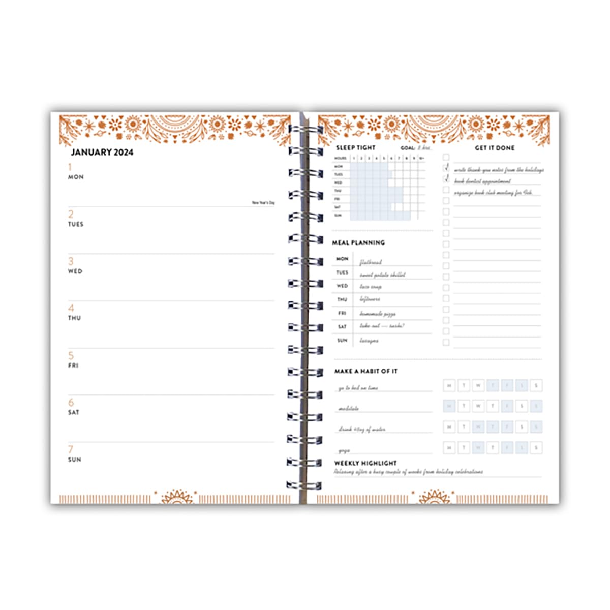 Goal Getter 2024 Weekly & Monthly Planner, 16-Month Lifestyle Planner: September 2023 - December 2024, 9" x 6" - Here and Now