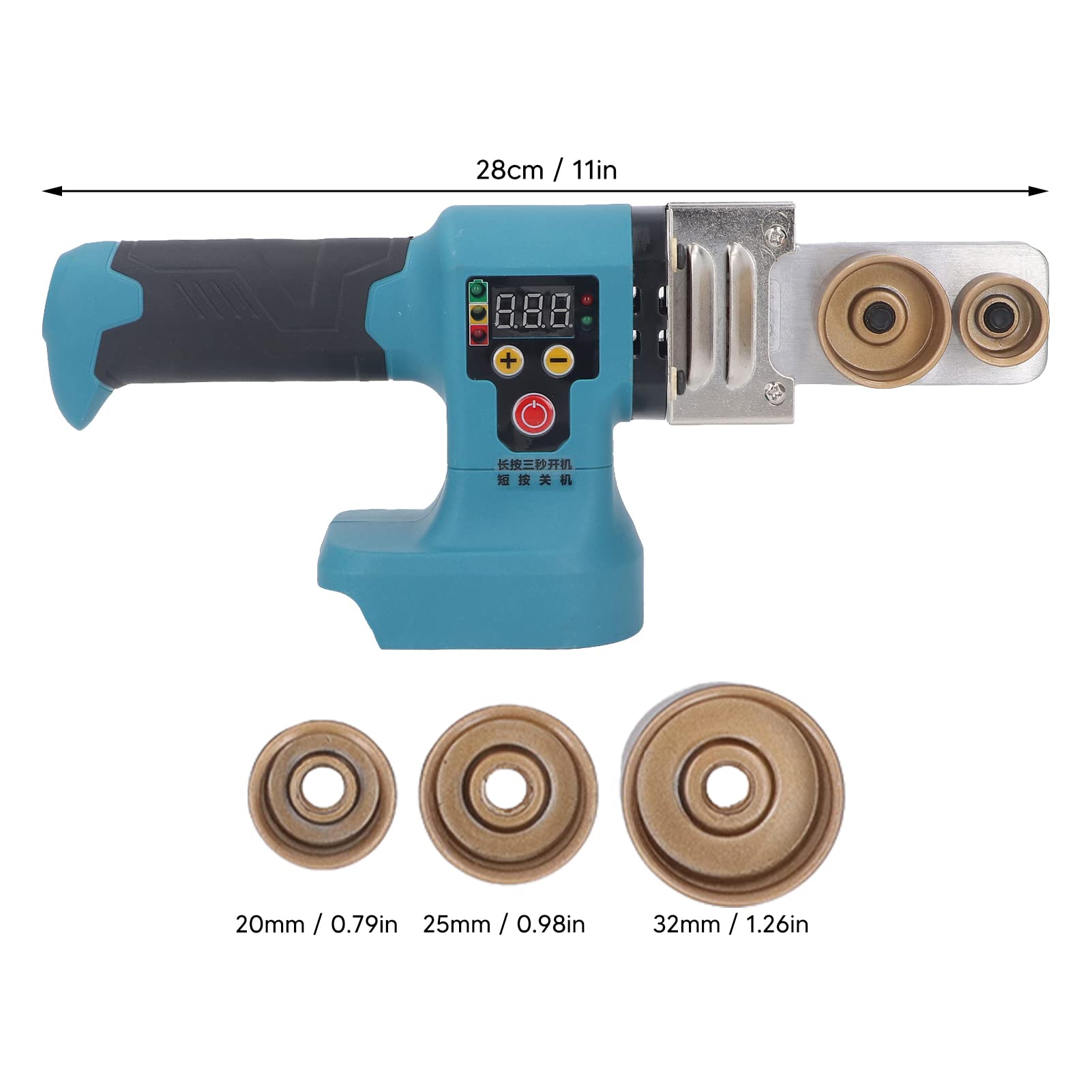 Oreb PPR Pipe Welder, Plastic Pipe Welding Machine Water Pipe Hot Melt Machine, 20mm 25mm 32mm Molds, Digital Display Tube Electric Heating Hot Melt Tool for PPR PE HDPE Tube