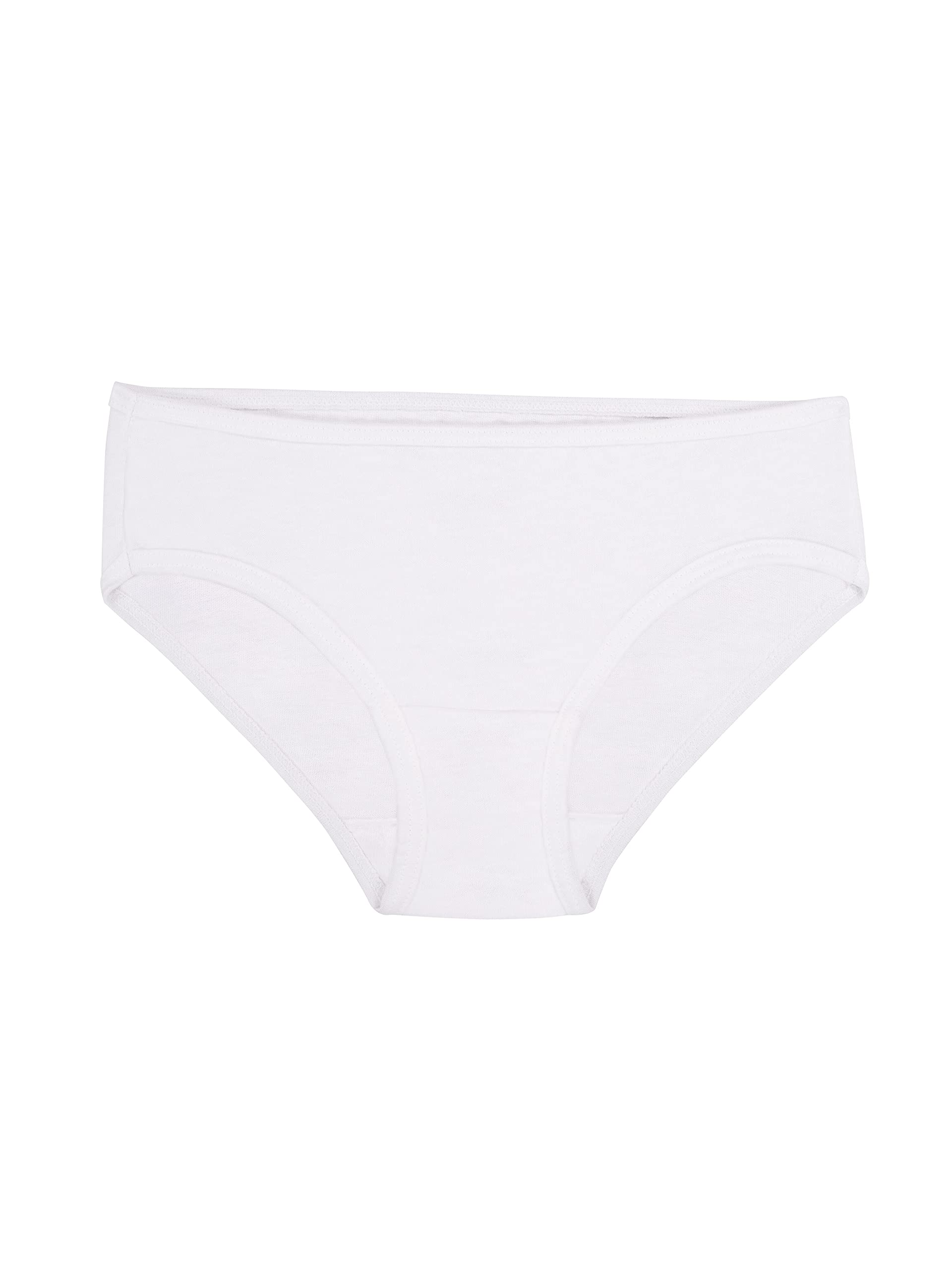 Fruit of the Loom Girls' Cotton Underwear Hipster Panties, 10 Pack - Fashion Assorted, 8 US