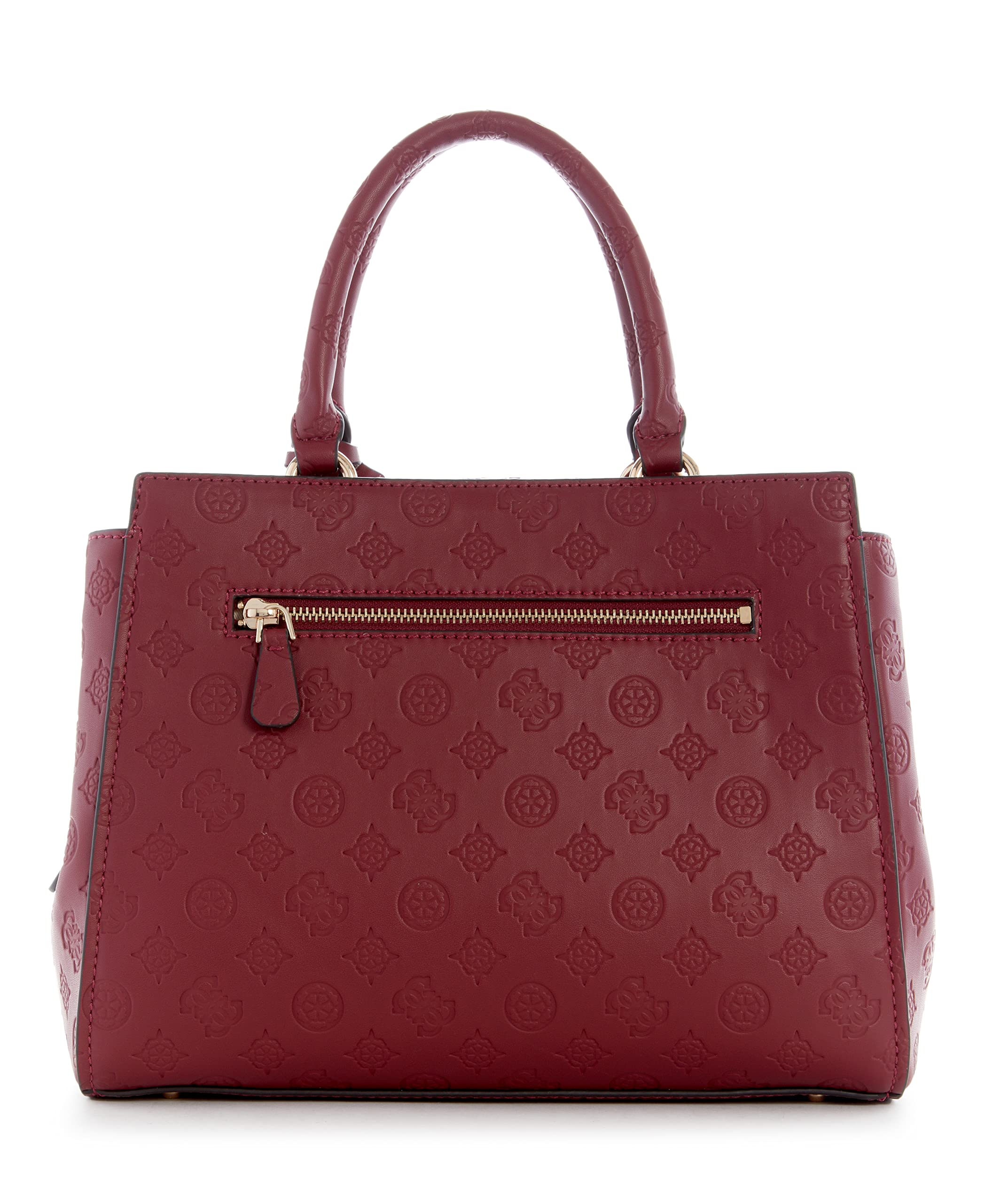 GUESS Womens Sirrah Girlfriend Satchel, Merlot Logo, One Size US