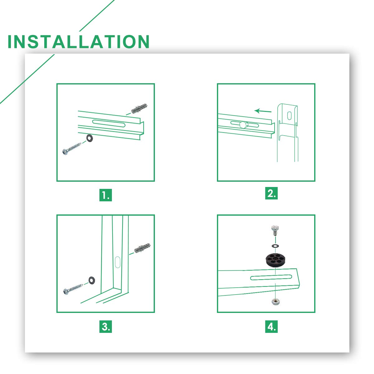 Forestchill Mini Split Wall Mounting Bracket with Cross Bar, Universal Fit Ductless Mini-Split Air Conditioner Heat Pump Systems, Support up to 330 lbs, 9000-18000 BTU Condenser