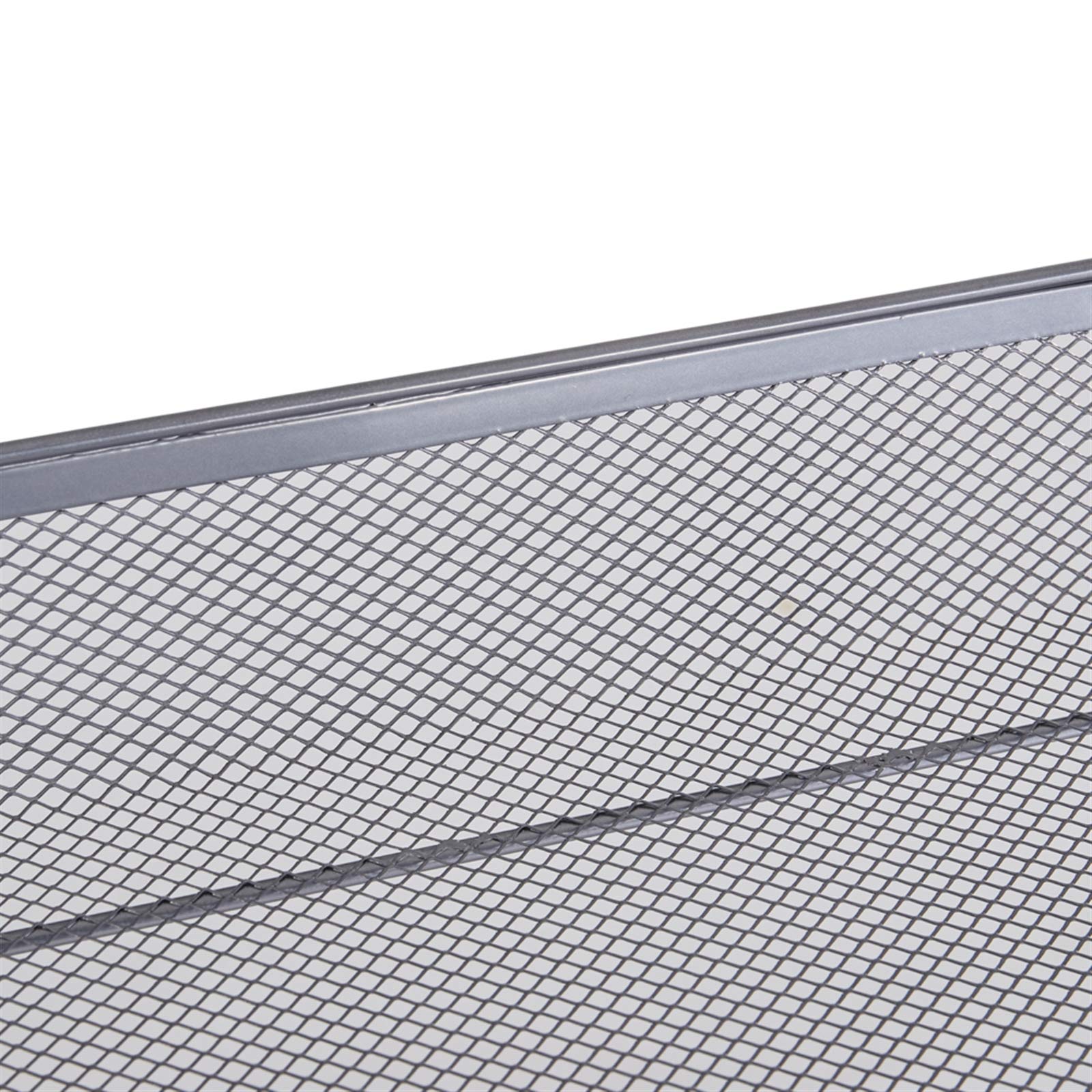 FAUROREST Honeycomb Mesh Style Four Layers Removable Storage Cart Silver Gap Kitchen Slim Slide Out Storage Tower Rack