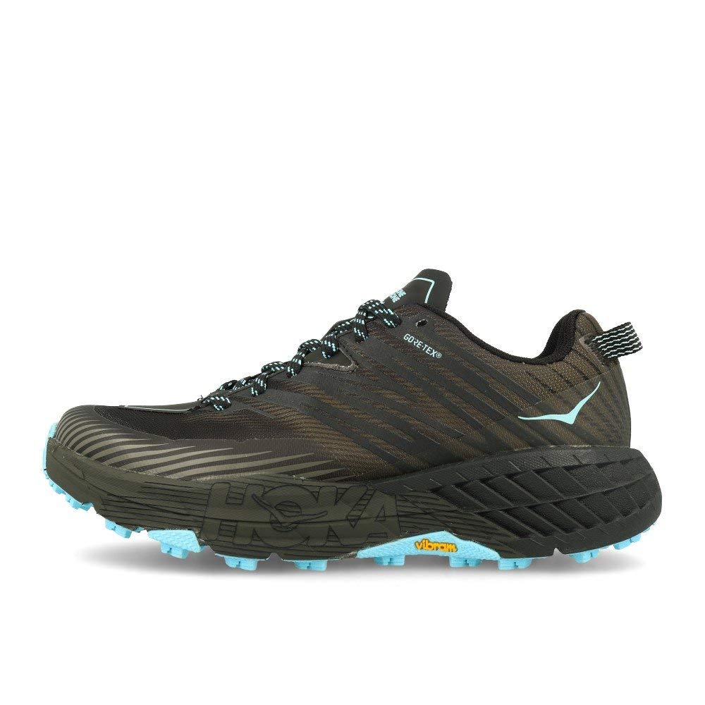 HOKA ONE ONE Womens Speedgoat 4 GTX Mesh Anthracite Dark Gull Grey Trainers 9.5 US