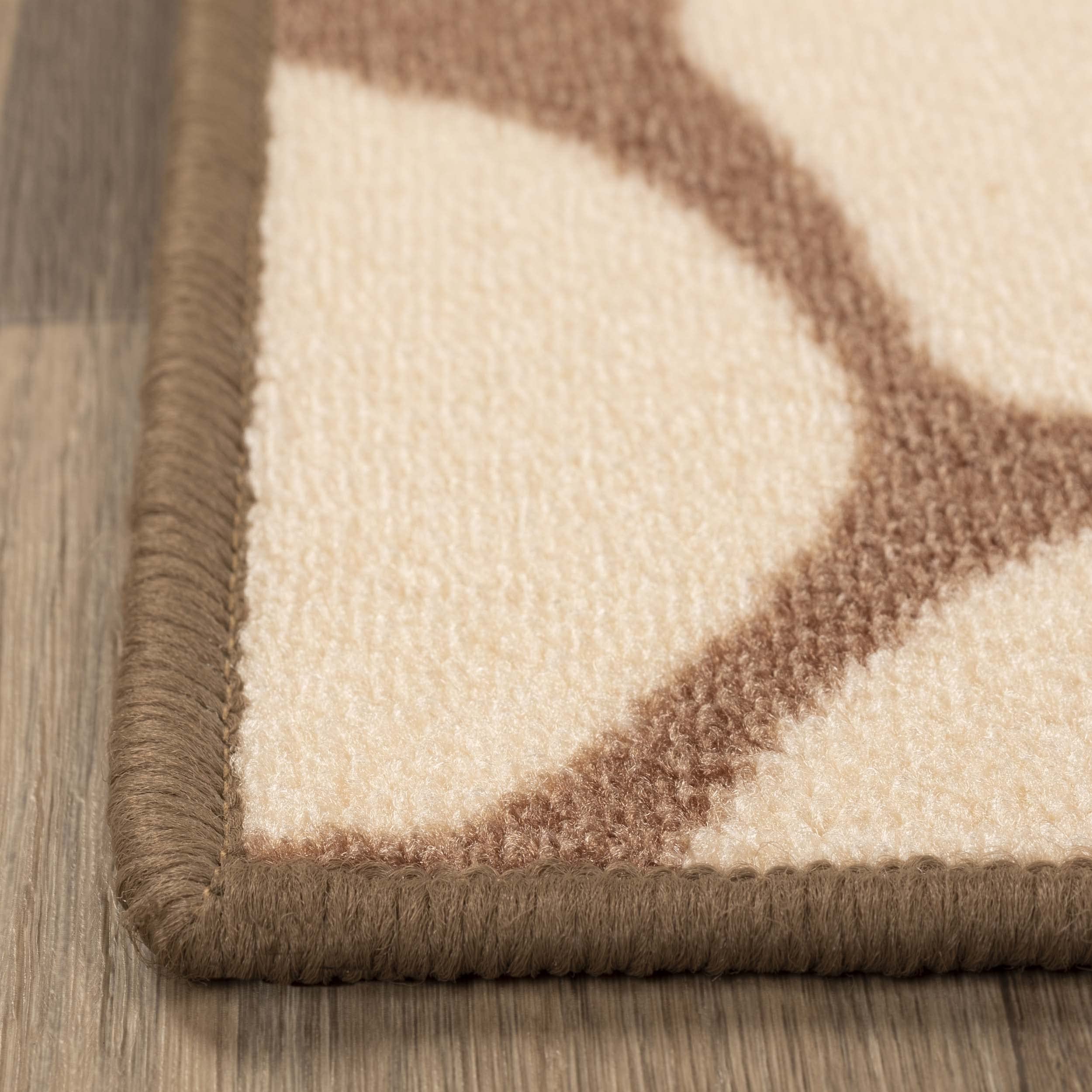 Superior Kids Construction Zone Non-Slip Area Rug 2' x 3' Beige-Multicolor