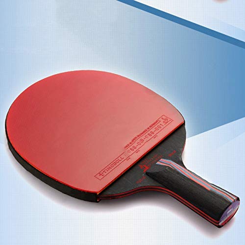 Hewen-Ping Pong Set Pingpong Paddle Table Tennis Racket Ping Pong Bat Set with 1 Rackets, 3 Balls and 1 Cover Bag Table Tennis Bat (Size : Short)