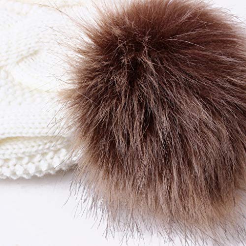 MIASHUI Fat Bill Hats Hat Hats Hemming Women Warm Wool Knitted Keep Winter Fashion Baseball Caps Closet Hat White