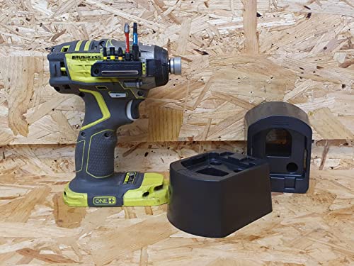 StealthMounts 18V Ryobi Battery Holder - 4 Pack | Ryobi Battery Mount | Ryobi Battery Storage | Ryobi Organizer | Ryobi Battery Holder Wall Mount | Ryobi 18V Battery Mount | Made in UK