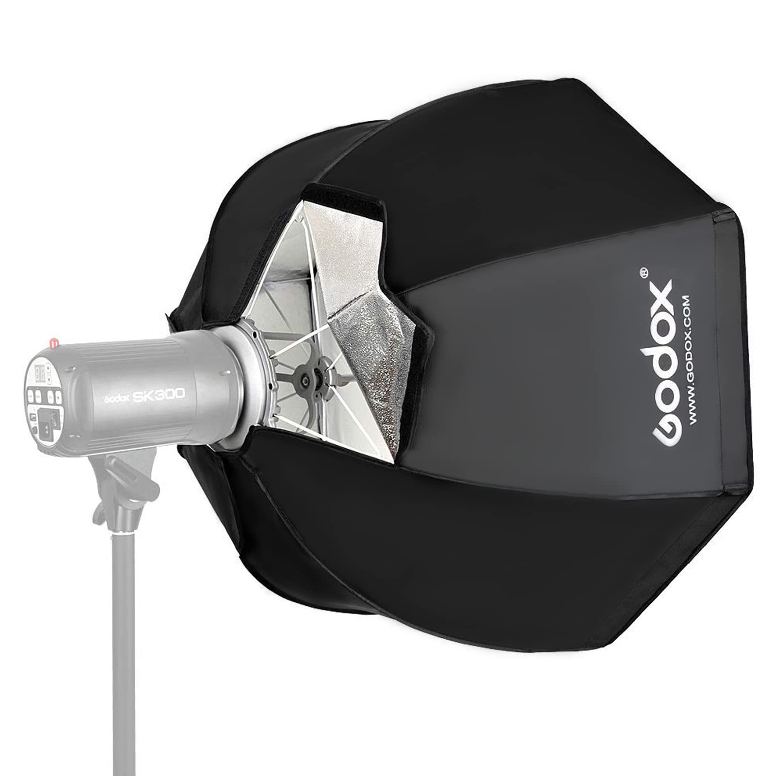 Godox SB-UE 47"/120cm Umbrella Octagon Softbox Reflector with Honeycomb Grid for Speedlight Flash (Bowens Mount)