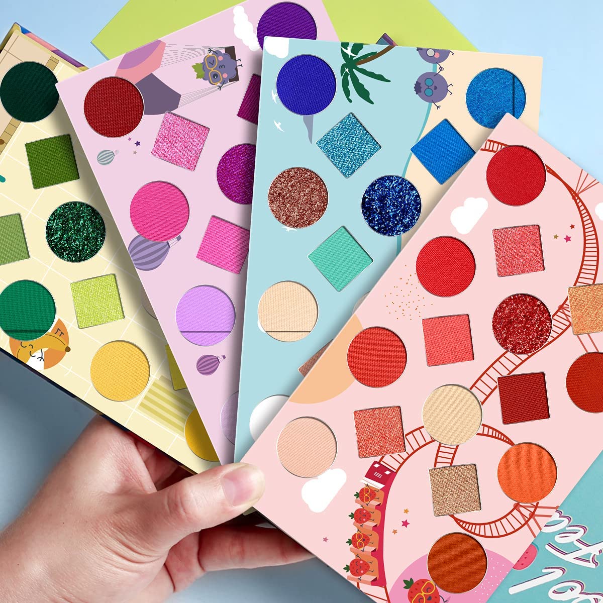 EYESEEK High Pigmented 64 Rainbow Eyeshadow Palette, All in One Gift Sets, Colorful Eye Shadow Plattet Make Up Matte Shimmer Glitter Cosmetics for Halloween Makeup