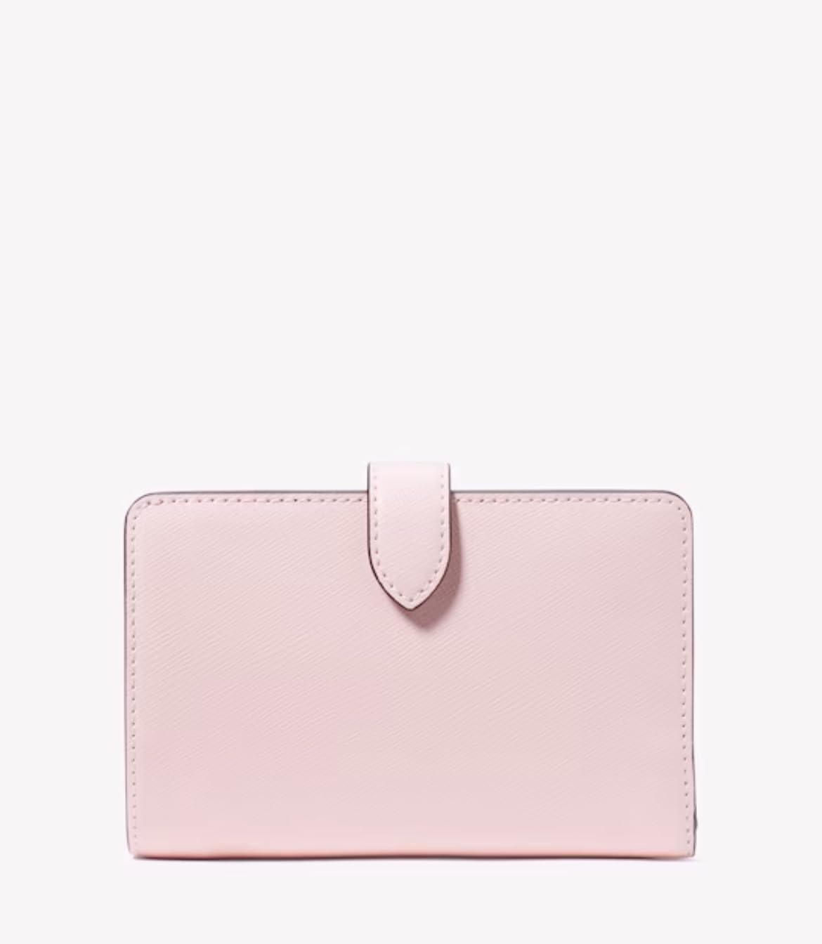 Kate Spade Madison Saffiano Leather Medium Compact Bifold Wallet (Conch Pink)