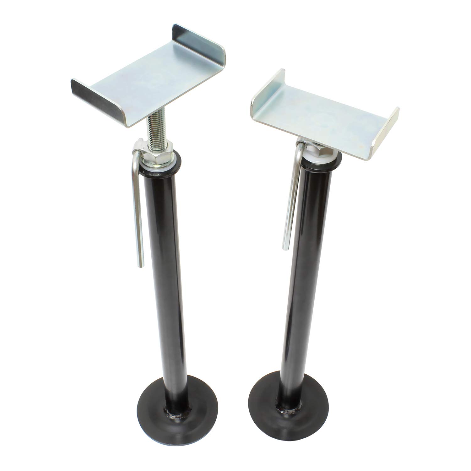Dumble Heavy Duty RV Stabilizer Jacks for Travel Trailer 2pk - 26-49in Telescoping Camper Leveling RV Slide Out Supports