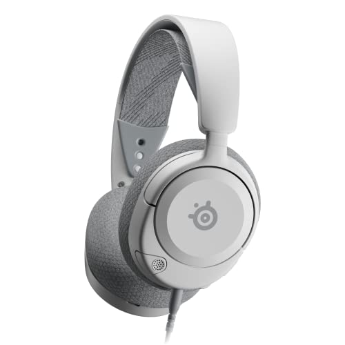 SteelSeries Arctis Nova 1P Multi-System Gaming Headset β Hi-Fi Drivers β 360Β° Spatial Audio β Comfort Design β Durable β Lightweight β Noise-Cancelling Mic β PS5/PS4, PC, Xbox, Switch - White