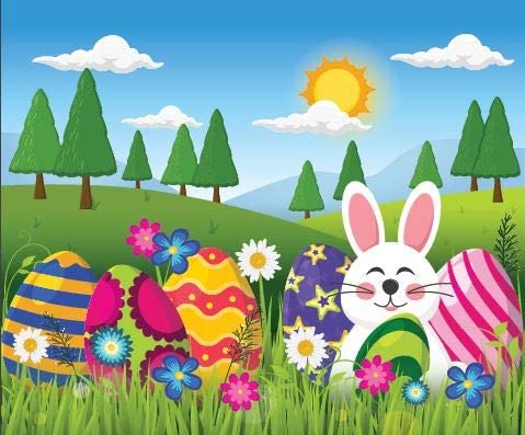 Madrona Brands Spring Easter Bunny Windsock - Durable Outdoor Hanging Yard and Garden Decoration 60-Inch