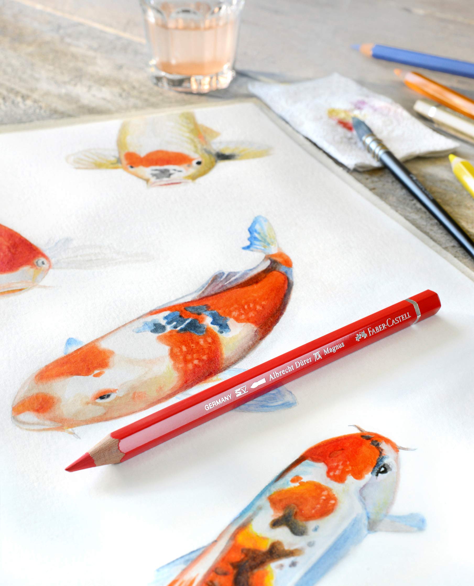 Faber-Castell 5.3 mm Albrecht Dürer Magnus Watercolour Pencils (Pack of 24)