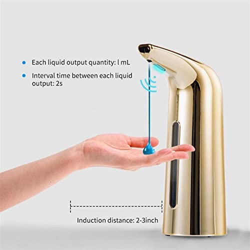 FEEGAR Automatic Soap Dispenser Touchless Liquid Smart Sensor Hands Free Sanitizer Induction Shampoo Hand Soap Dispenser (Color : Dark Wood Grain)