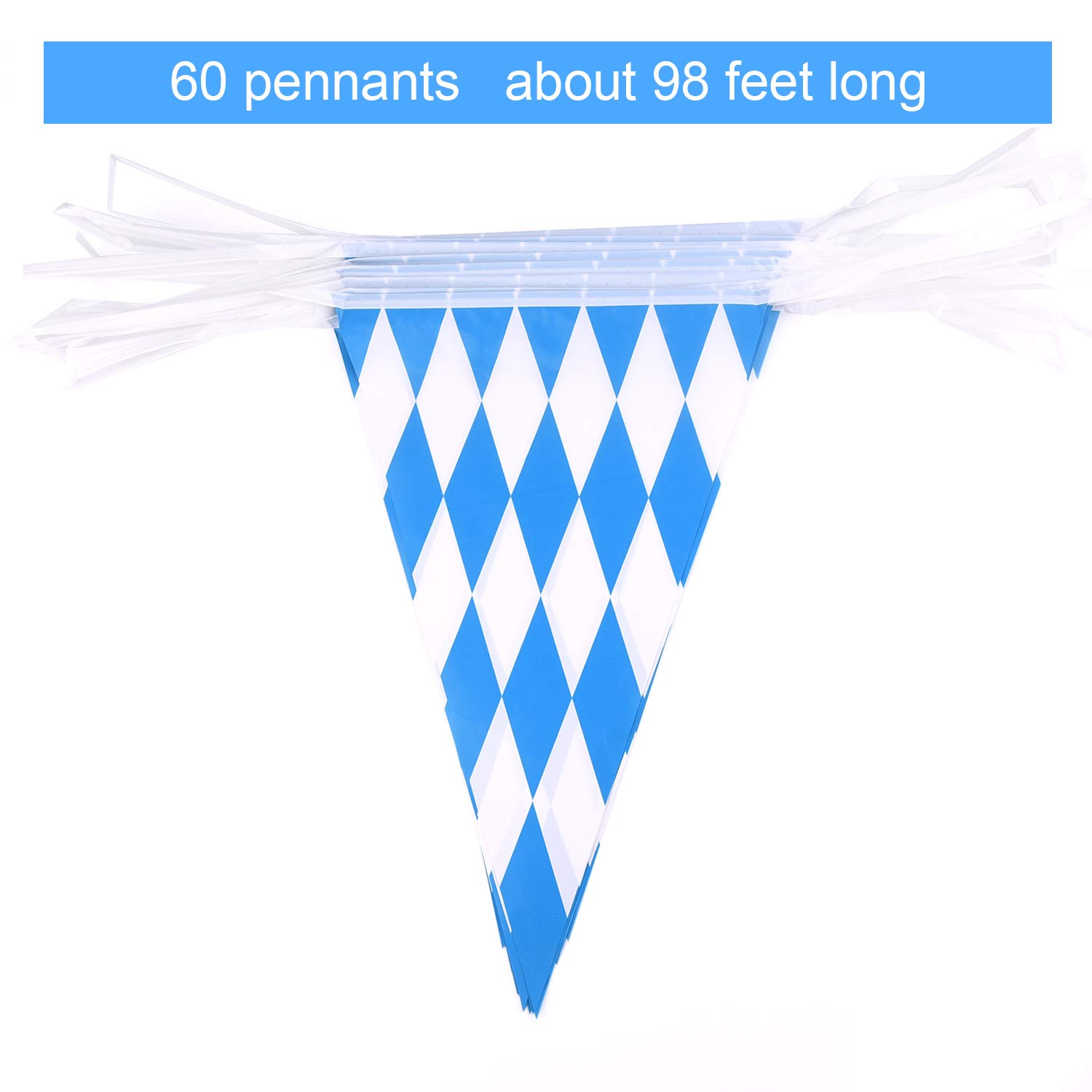 TUPARKA 98 Feet Oktoberfest Bavarian Pennant Banner Flag, Oktoberfest Decorations Octoberfest Party Supplies