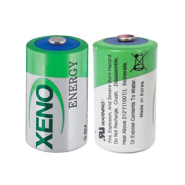 NOOKK (50-Pack) 3.6V 1/2AA 1200mAh XL-050F Lithium Thionyl Chloride Battery Replacement for Xeno XLP-050F XL-050F ER14250/W B9604T Battery