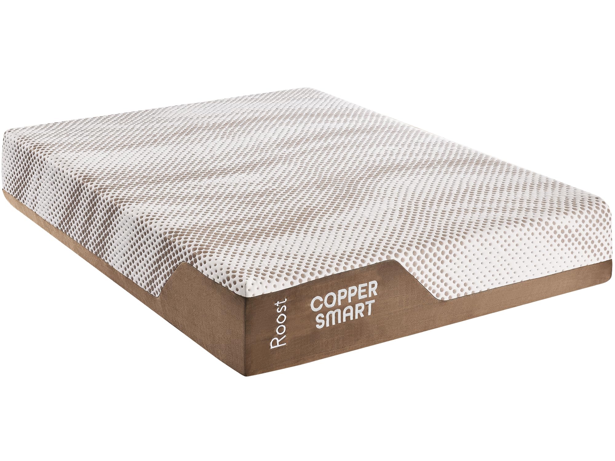 Roost Copper Smart 14-Inch Thermic Gel Memory Foam Mattress with Copper Infused Cover for Cool and Comfortable Sleep, Easy Set Up and Durable Copper Mattress, Full